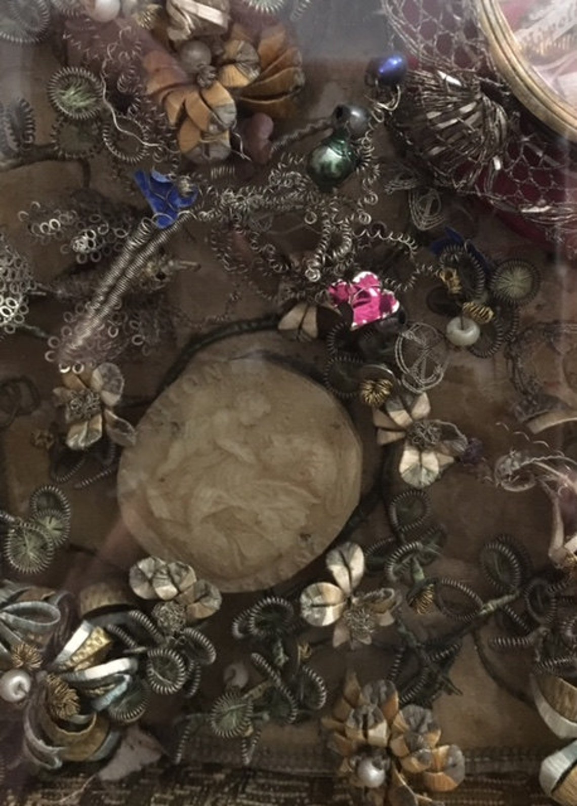 18th Century Reliquary With Wax Medallions Saints Personal - Etsy