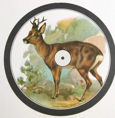 Vintage German Shooting Target Framed - Etsy