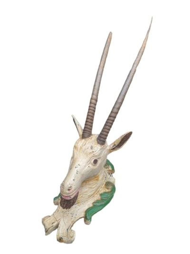Wood Carved Mountain Goat Impala Wall Sculpture Black Forest - Etsy