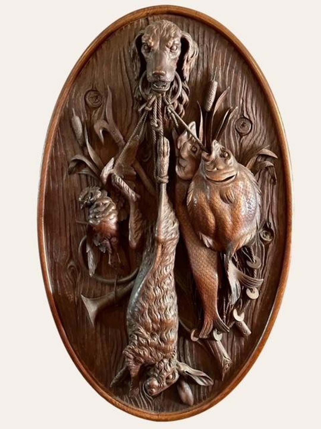 Outstanding Wood Carved Game Plaque Shipping is Additional and Not ...