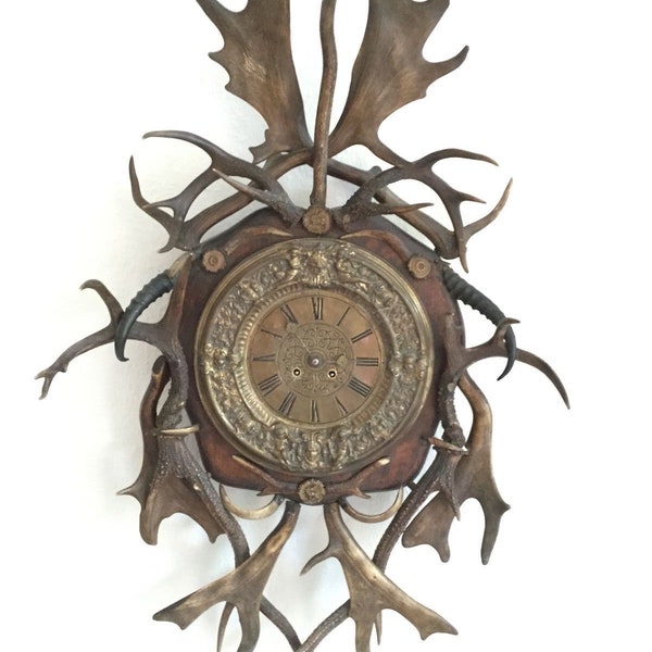 Antique Carved Wall Clock - Etsy