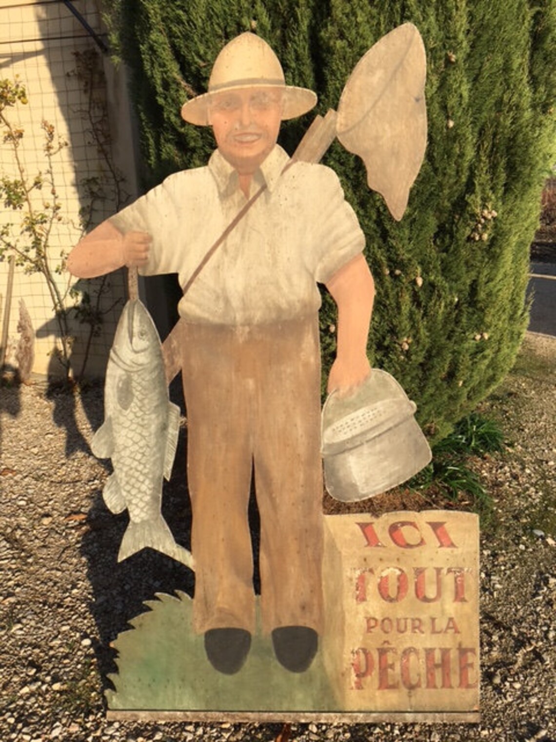 Fishing Sign Vintage French Fisherman Shop Sign 1940s NO SHIPPING - Etsy