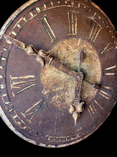 Antique Large European Clock Tower Face With Hands 41 Inches Diameter ...