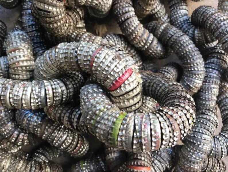 Bottle Cap 11ft Bottlecap Chain American Folk Art - Etsy