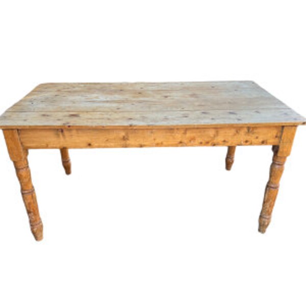 Antique Pine Dining Table - Etsy