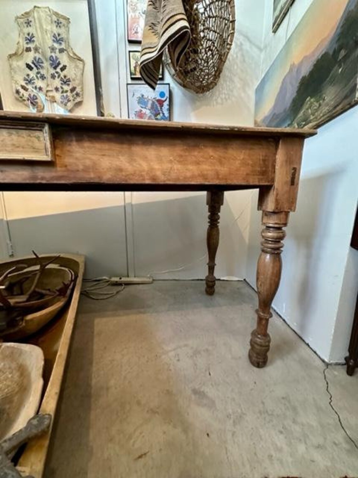 Original Rustic Antique Mexican Farm Table Shipping is Additional and ...