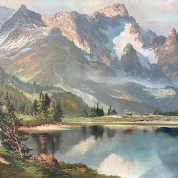 Alpine Painting - Etsy