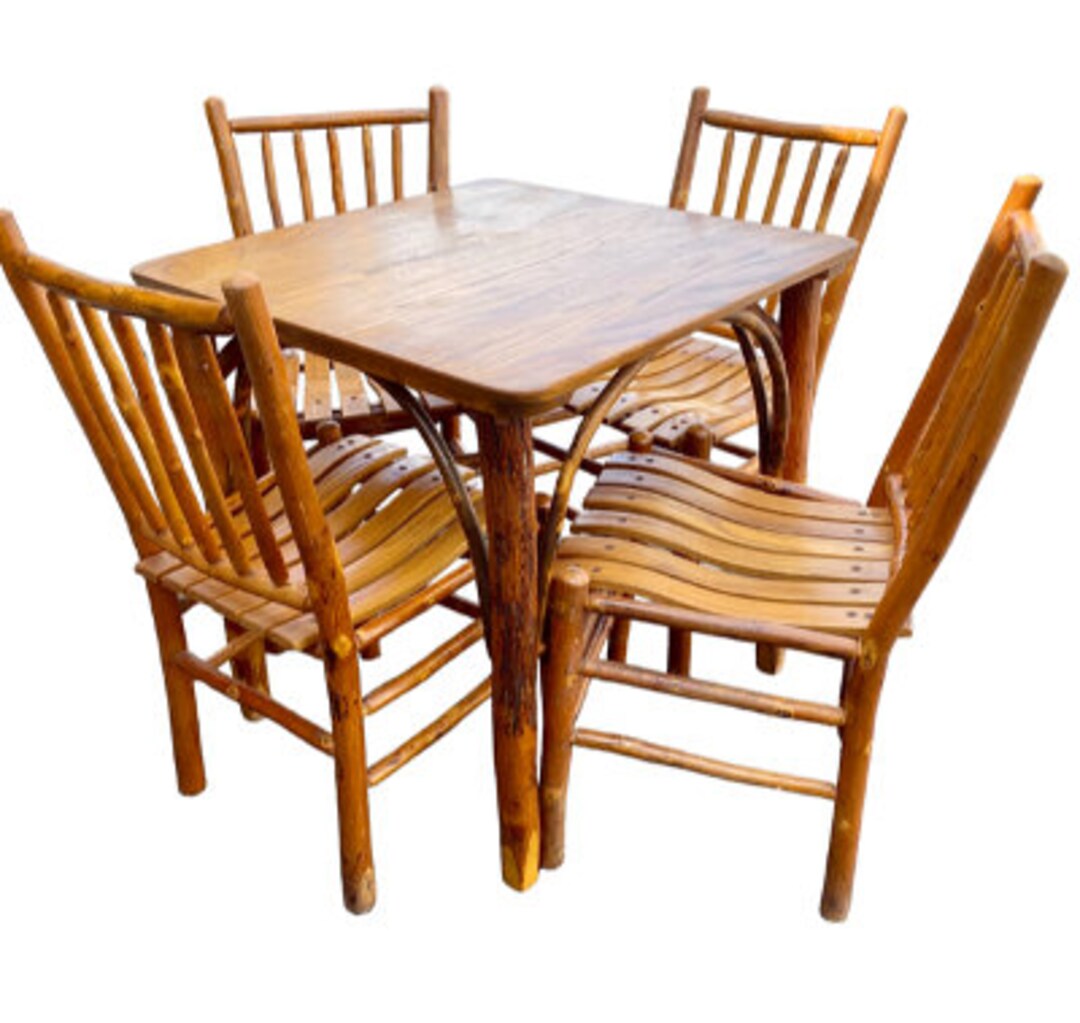 Old Hickory Table and Chairs - Etsy