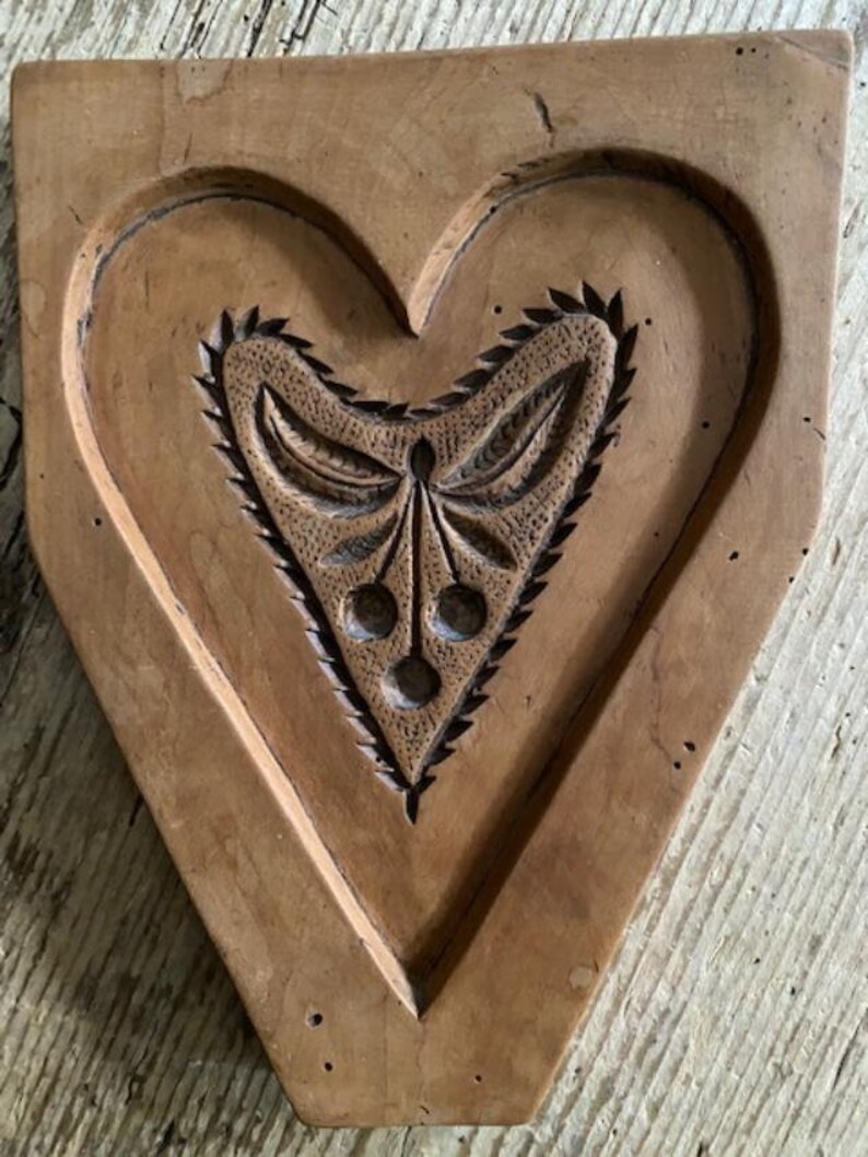 Wood Carved Heart Mold - Etsy