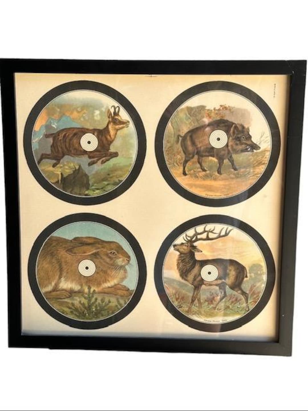 Vintage German Shooting Target Framed - Etsy