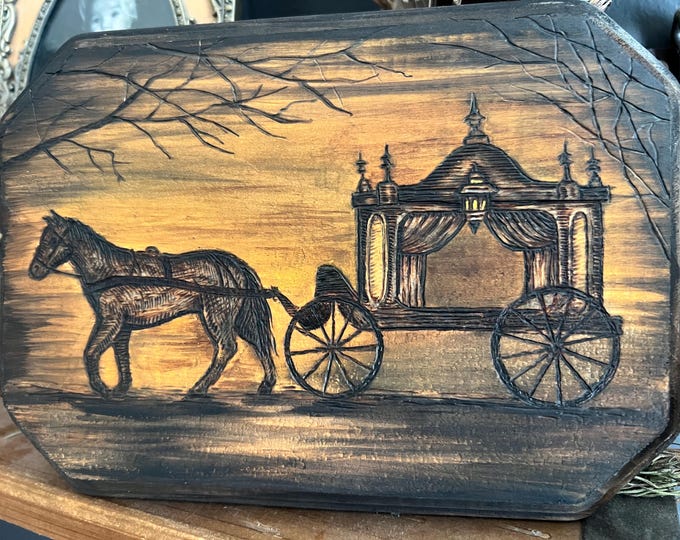 Victorian Gothic Horse Drawn Hearse - Etsy