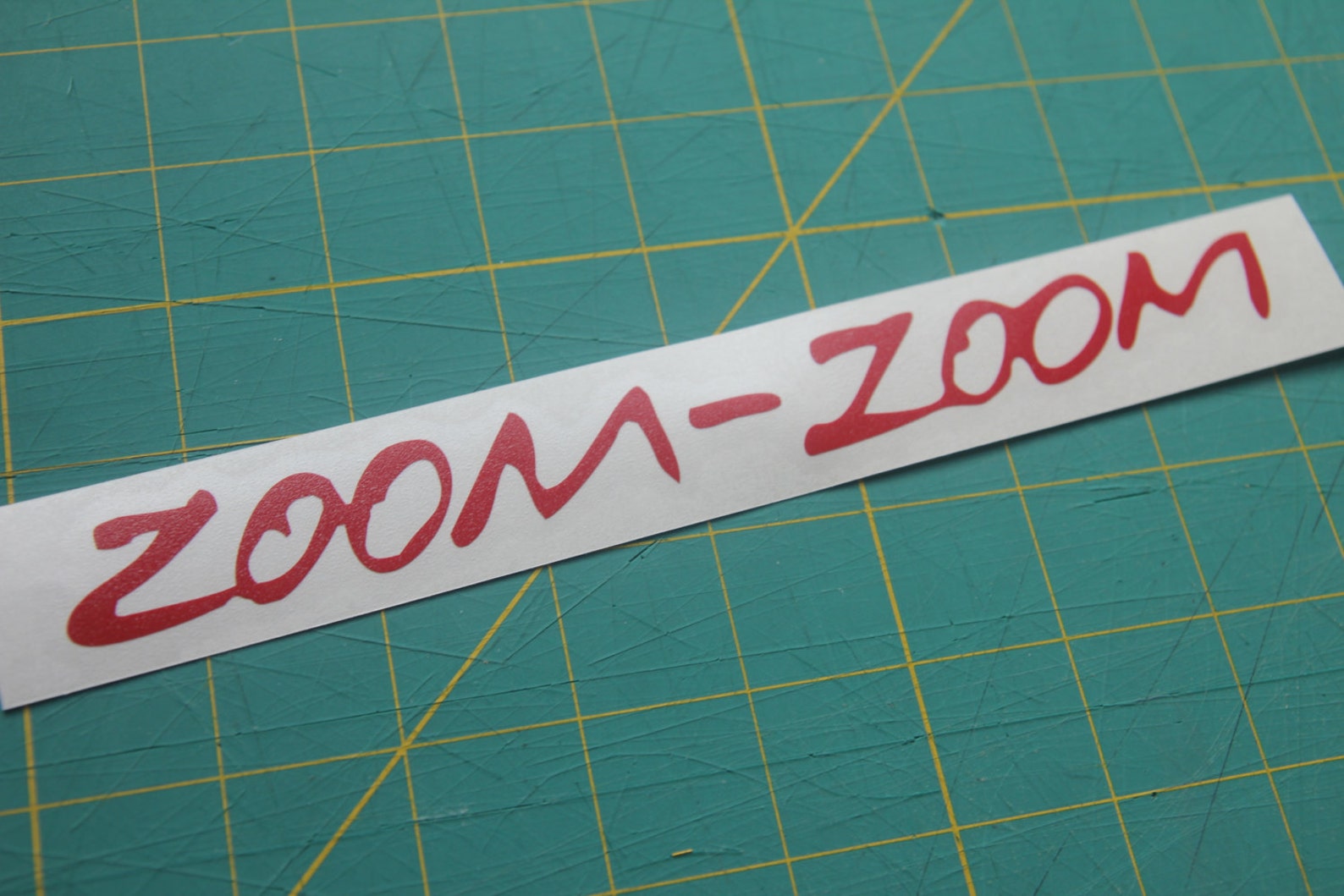 Zoom-zoom Sticker/decal 8 Wide X 0.75 High - Etsy