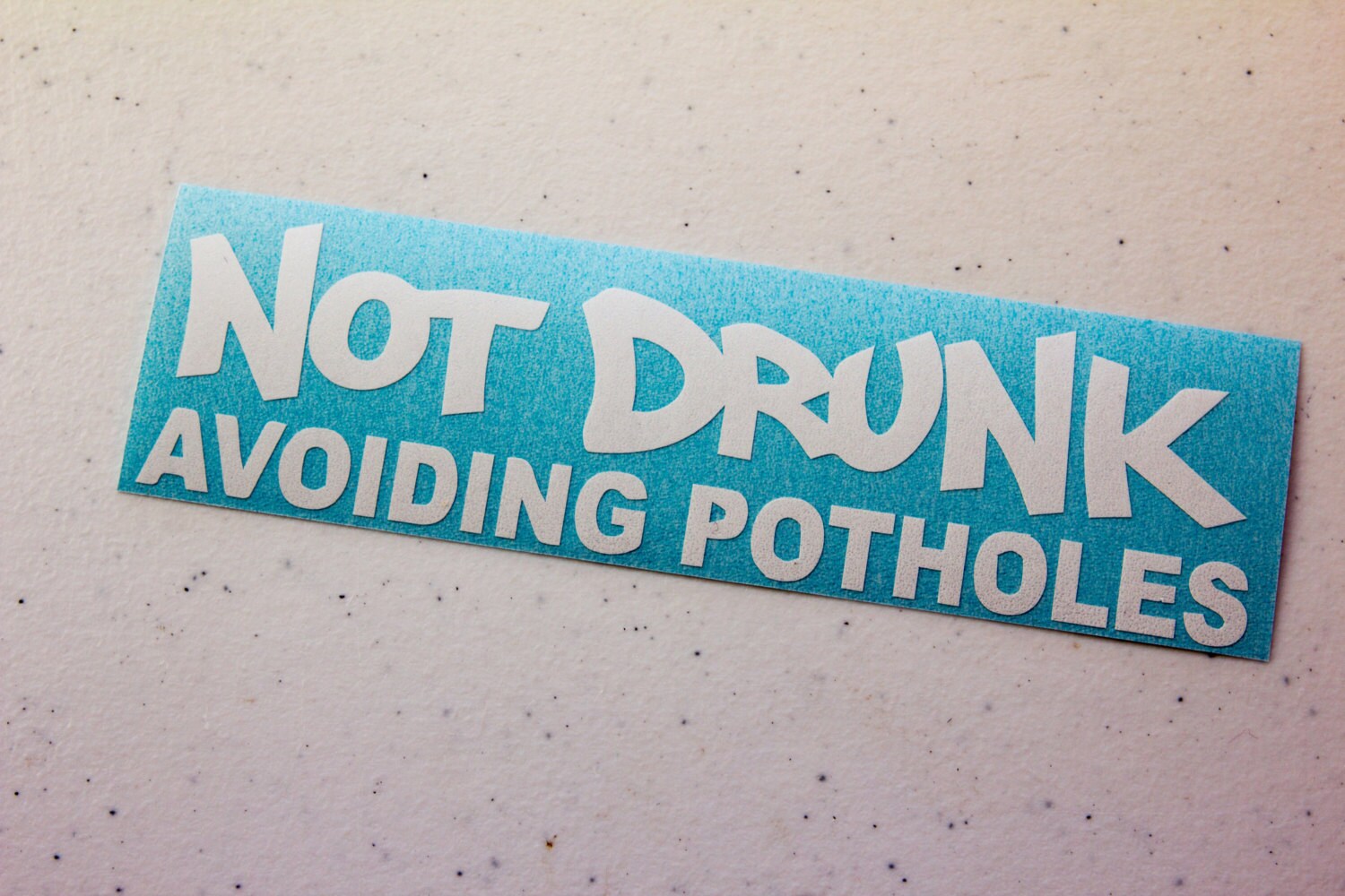 Not Drunk Avoiding Potholes Sticker Decal 6 Wide X Etsy