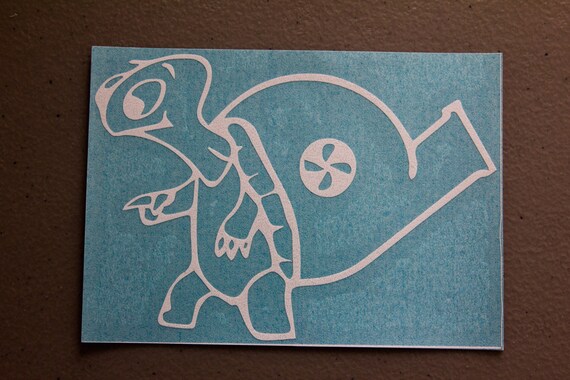 Turbo Turtle Sticker/decal 5 Wide X 3.5 High | Etsy