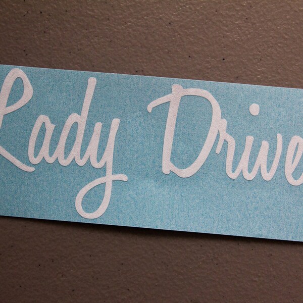 Lady Driven Decal - Etsy