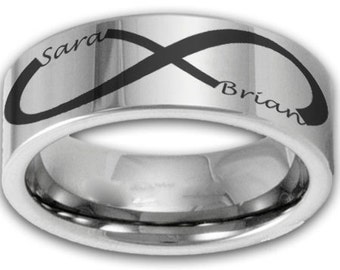 Mens infinity ring | Etsy