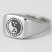 Dudeism Tungsten Signet Ring Laser Engraved Dudeism Symbol Mens Band - Etsy