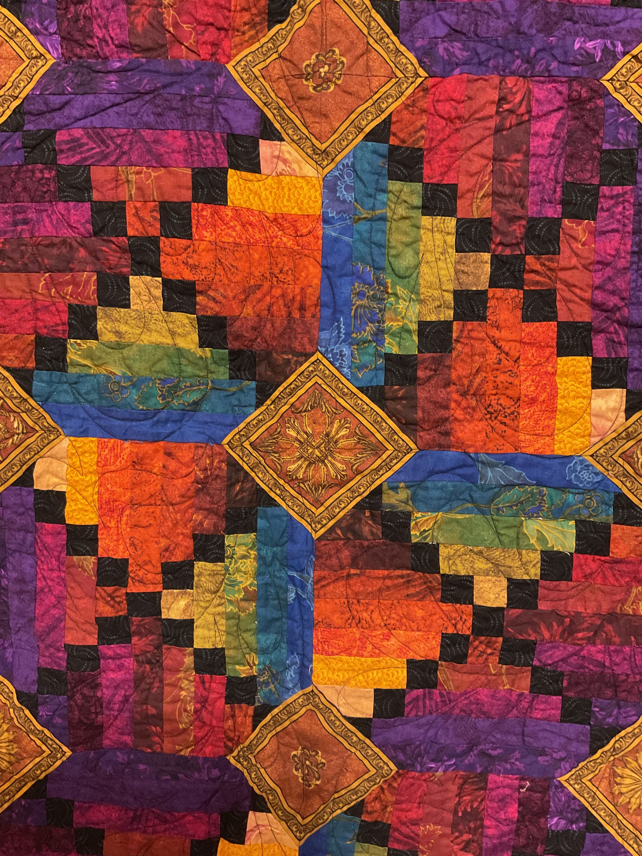Bright Jewel Fantasy Quilt King Size - Etsy