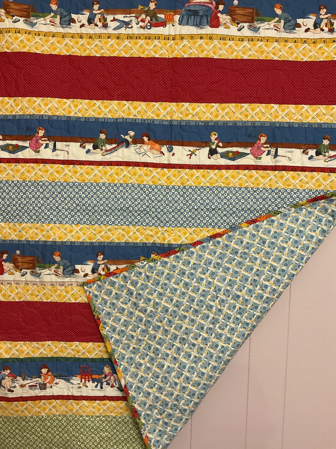 Children at Play Quilt - Etsy