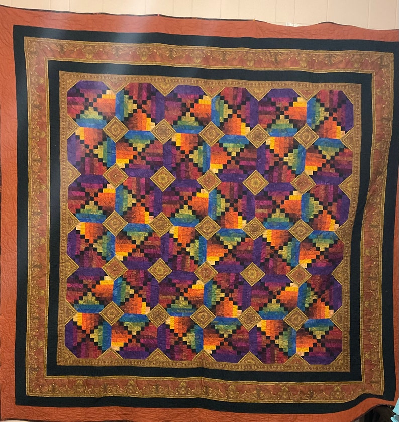 Bright Jewel Fantasy Quilt King Size - Etsy
