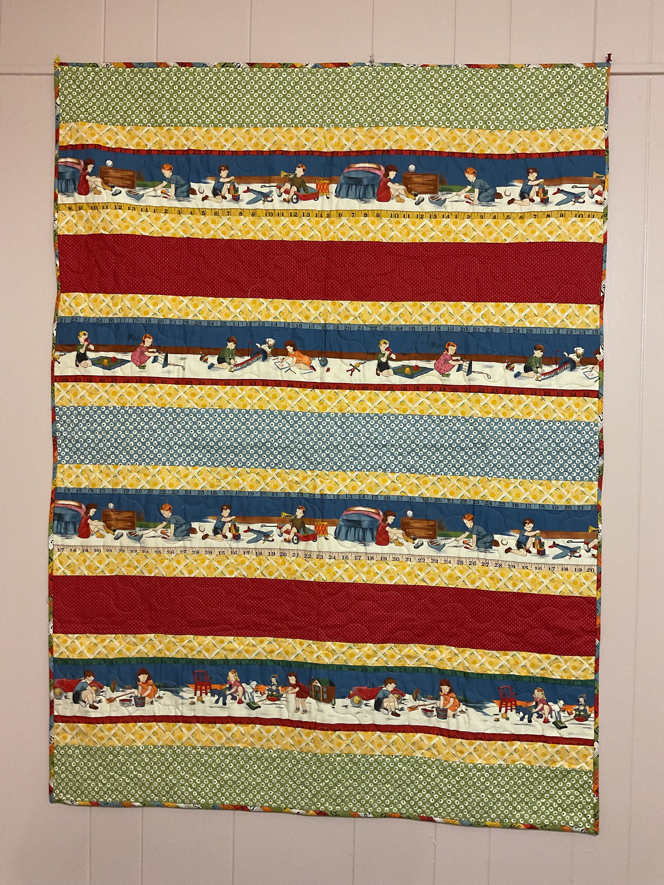 Children at Play Quilt - Etsy