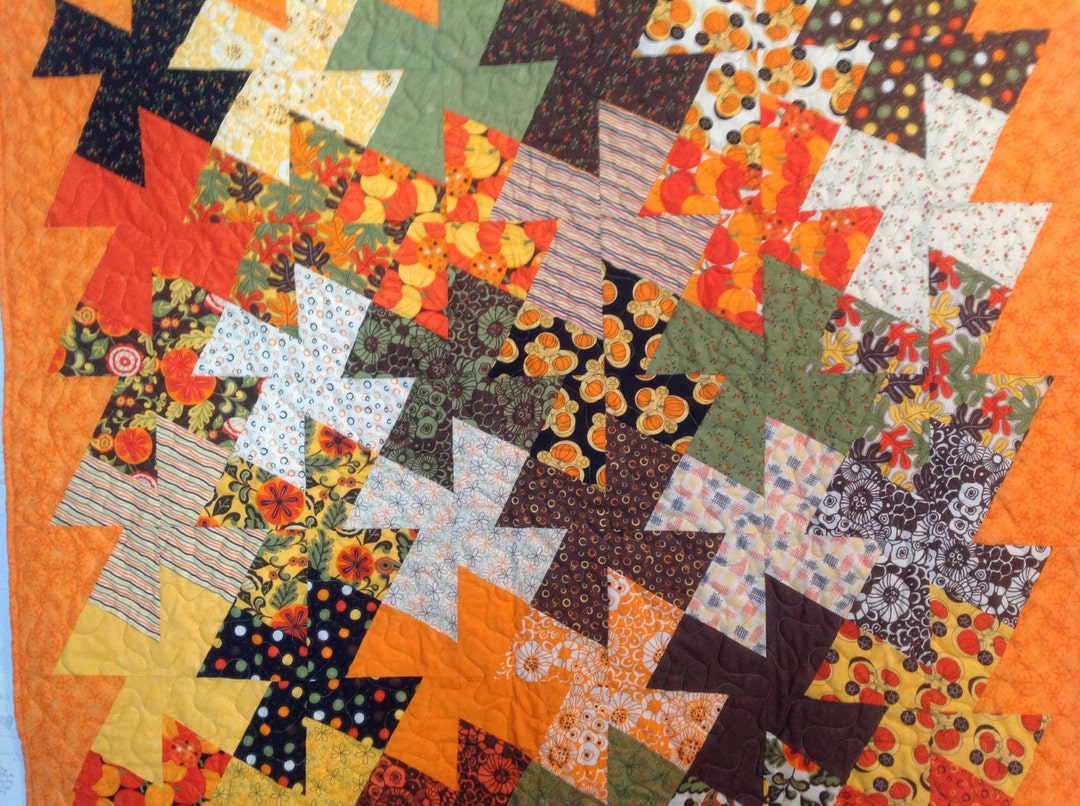 Fall Pinwheel Quilt - Etsy.de