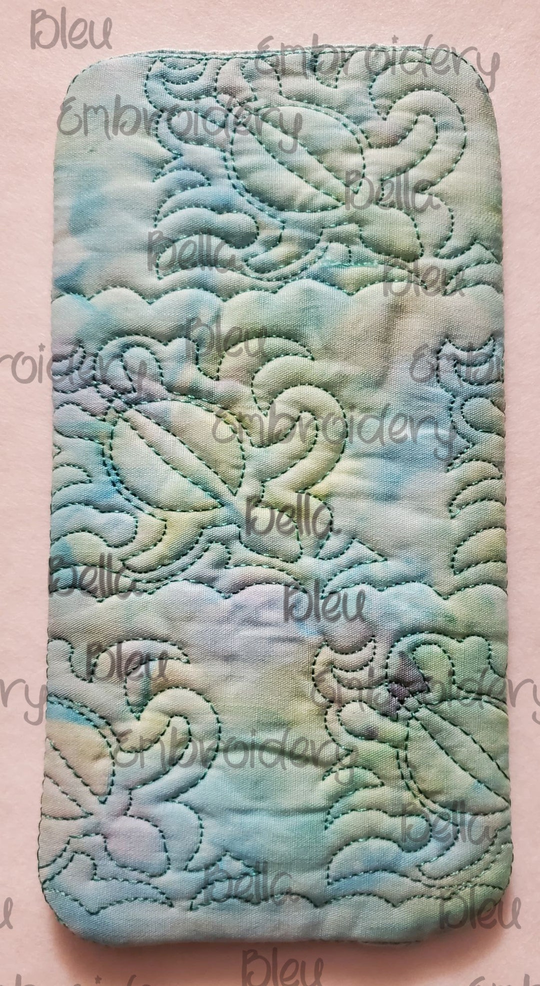 In the Hoop, Glasses Case, Sea Turtle Stipple Glass Case Embroidery ...