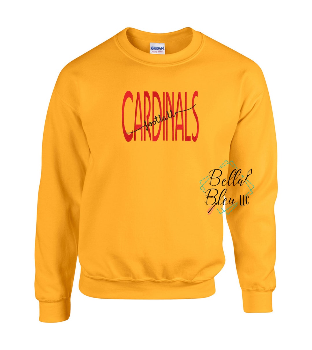 Cardinals Word Art Embroidery Design, Football Mascot Embroidery Design ...