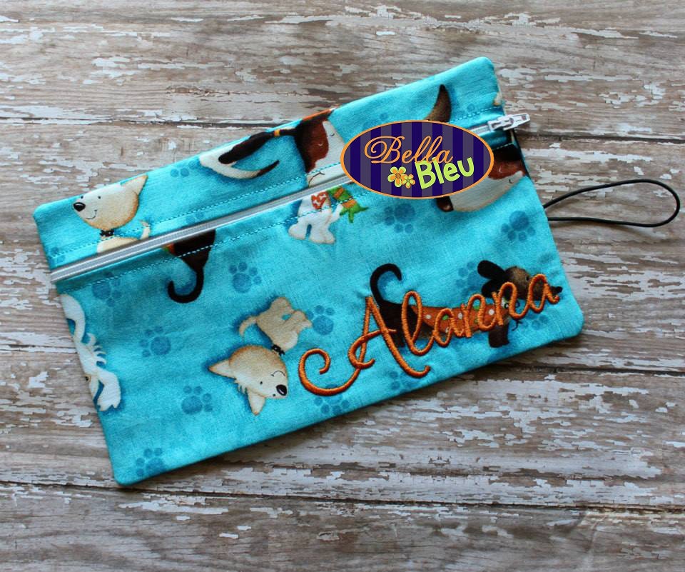 In the Hoop Wallet Pouch Bag Embroidery Applique Design - Etsy