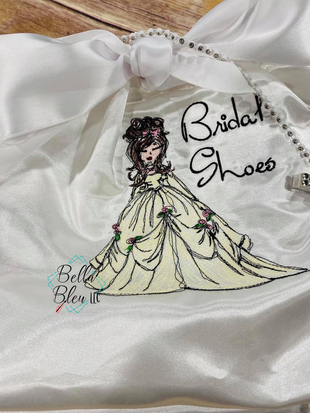 Wedding Bride Embroidery Design - Scribble Bride Embroidery Design ...
