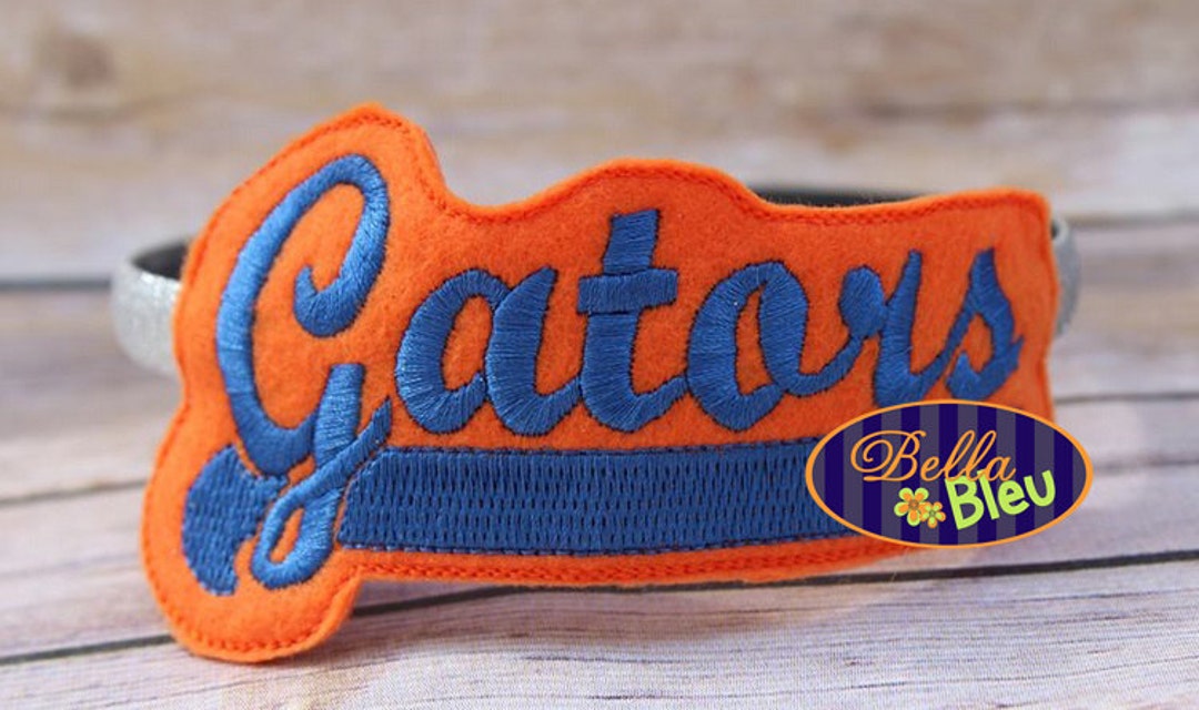 ITH in the Hoop Gators Sports Headband Topper Machine Embroidery - Etsy