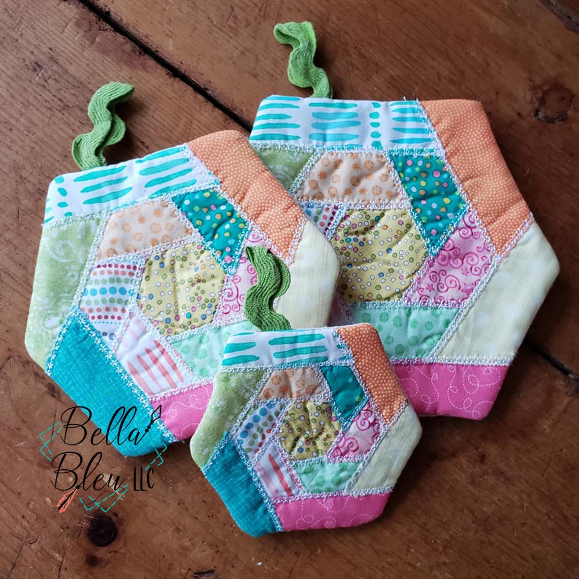 ITH Oven Kitchen Potholder - in the Hoop Scrap Potholder - Potholder ...