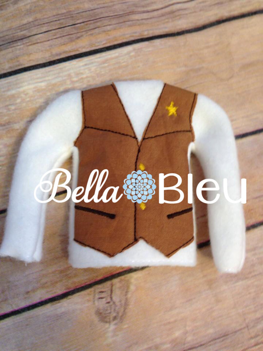 ITH in the Hoop Elf Cowby Sheriff Sweater Shirt Machine Embroidery ...