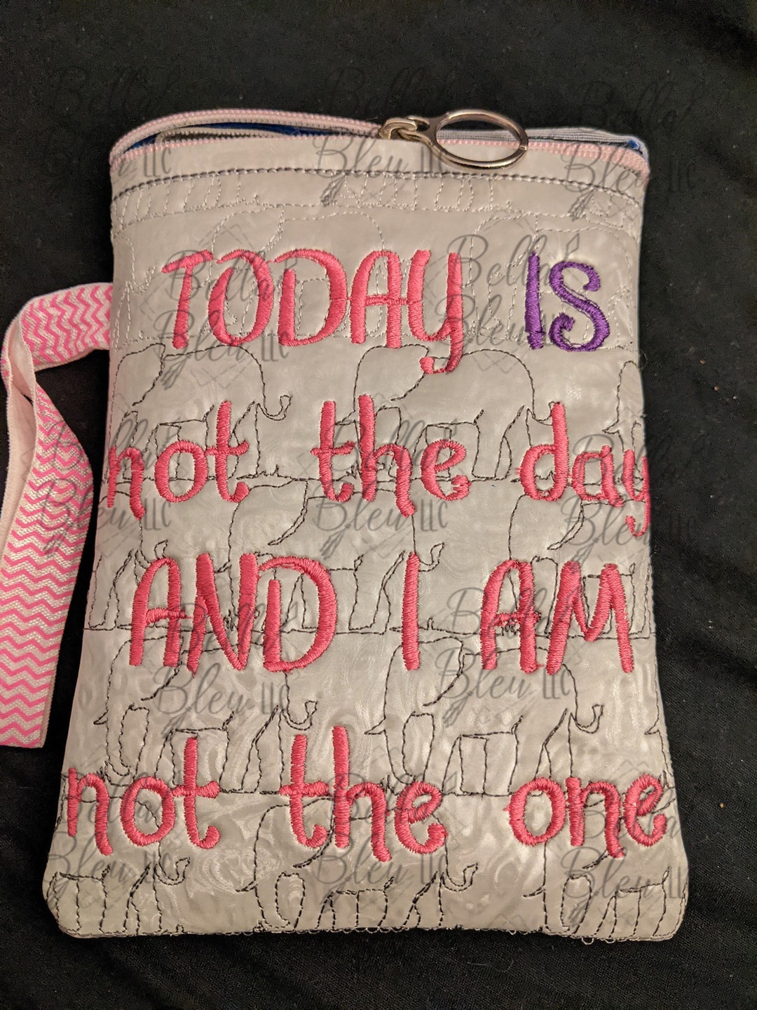 ITH Zipper Bag Purse, ITH Machine Embroidery Design, Today is Not the ...