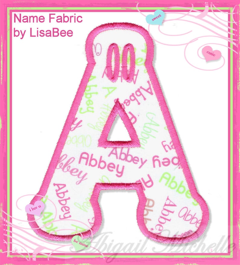 Block Banner Alphabet in the Hoop 3 Sizes Machine - Etsy