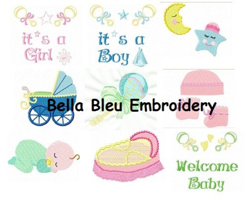 Adorable Sweet Baby Embroidery Design Collection - Etsy