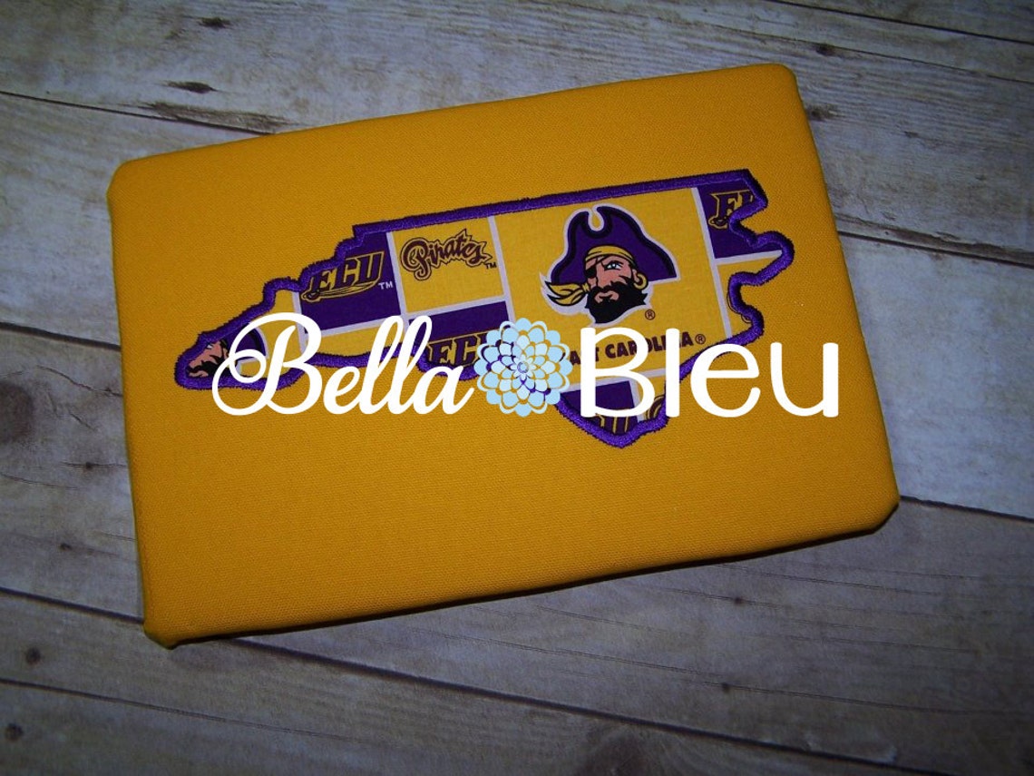 North Carolina State Applique Embroidery Design Monogram - Etsy