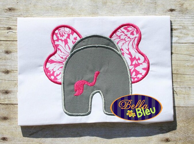 Elephant Backside Applique Embroidery Designs Design - Etsy