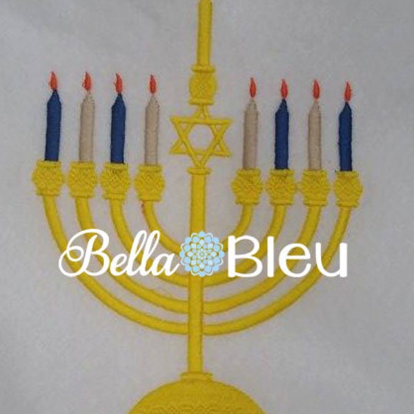 Menorah Applique - Etsy
