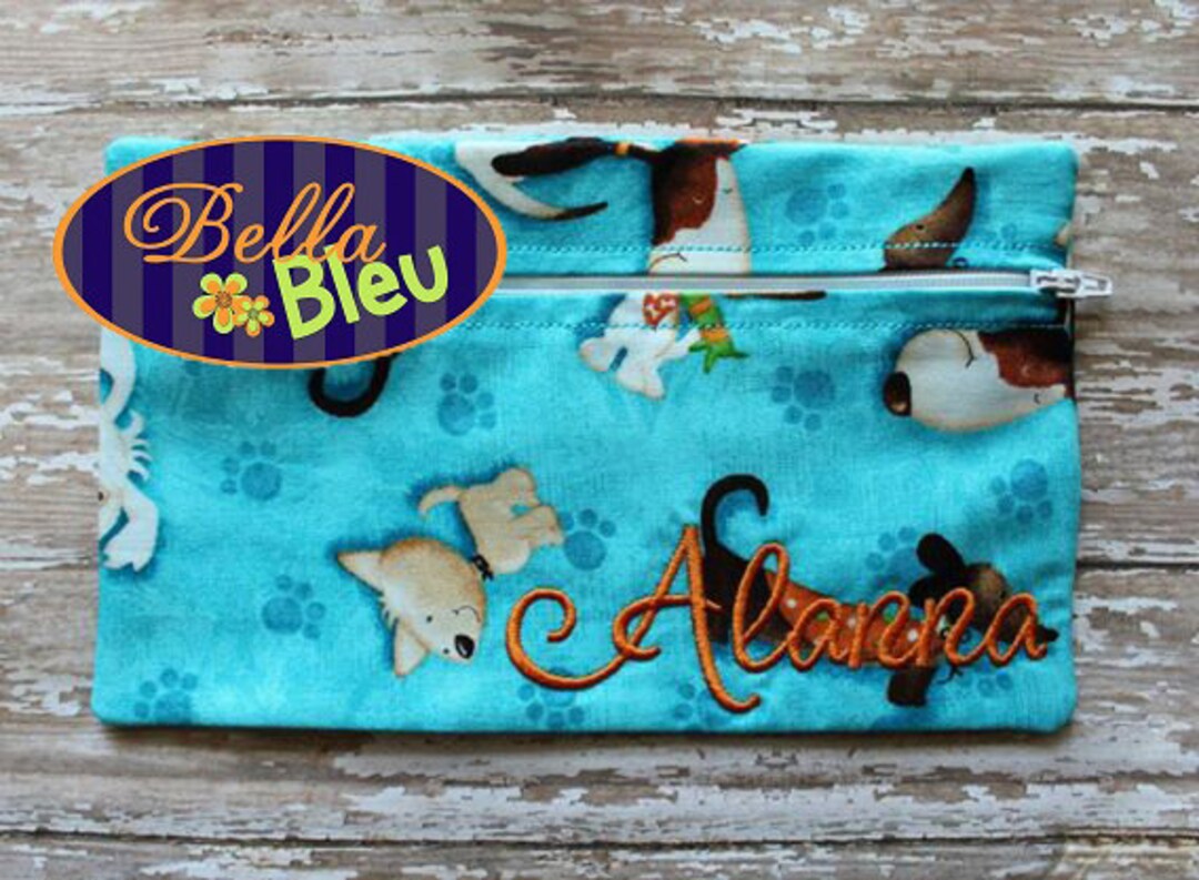 In the Hoop Wallet Pouch Bag Embroidery Applique Design Machine 4 Sizes ...