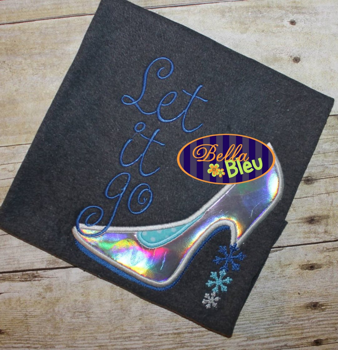 Sexy Snowflake Frozen Heels Applique Embroidery Designs Design Monogram ...