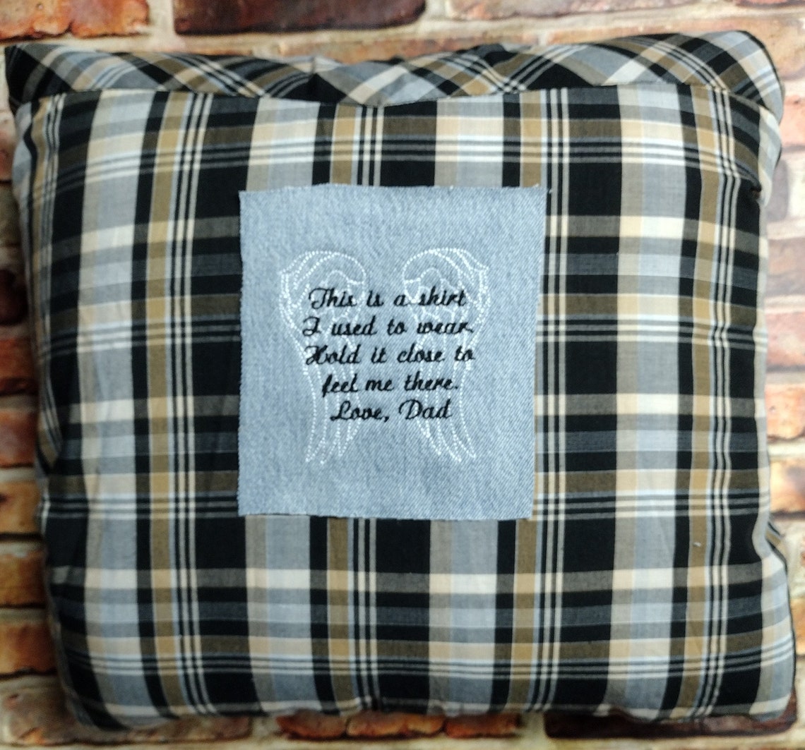 Memory Pillow Love Dad Saying Embroidery Design Pillow - Etsy