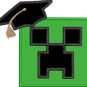 Graduation Hat Embroidery Design - Graduation Creeper Embroidery ...