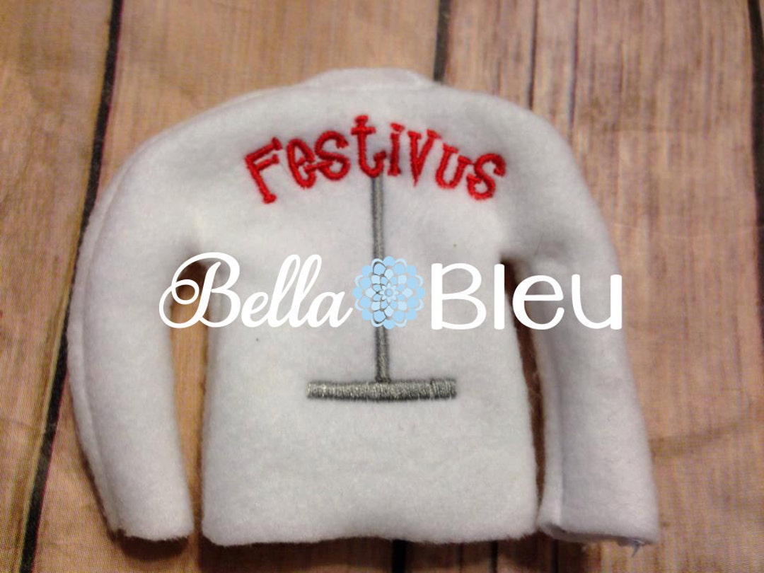 ITH in the Hoop Elf Festivus Seinfield Inspired Sweater Shirt Machine ...