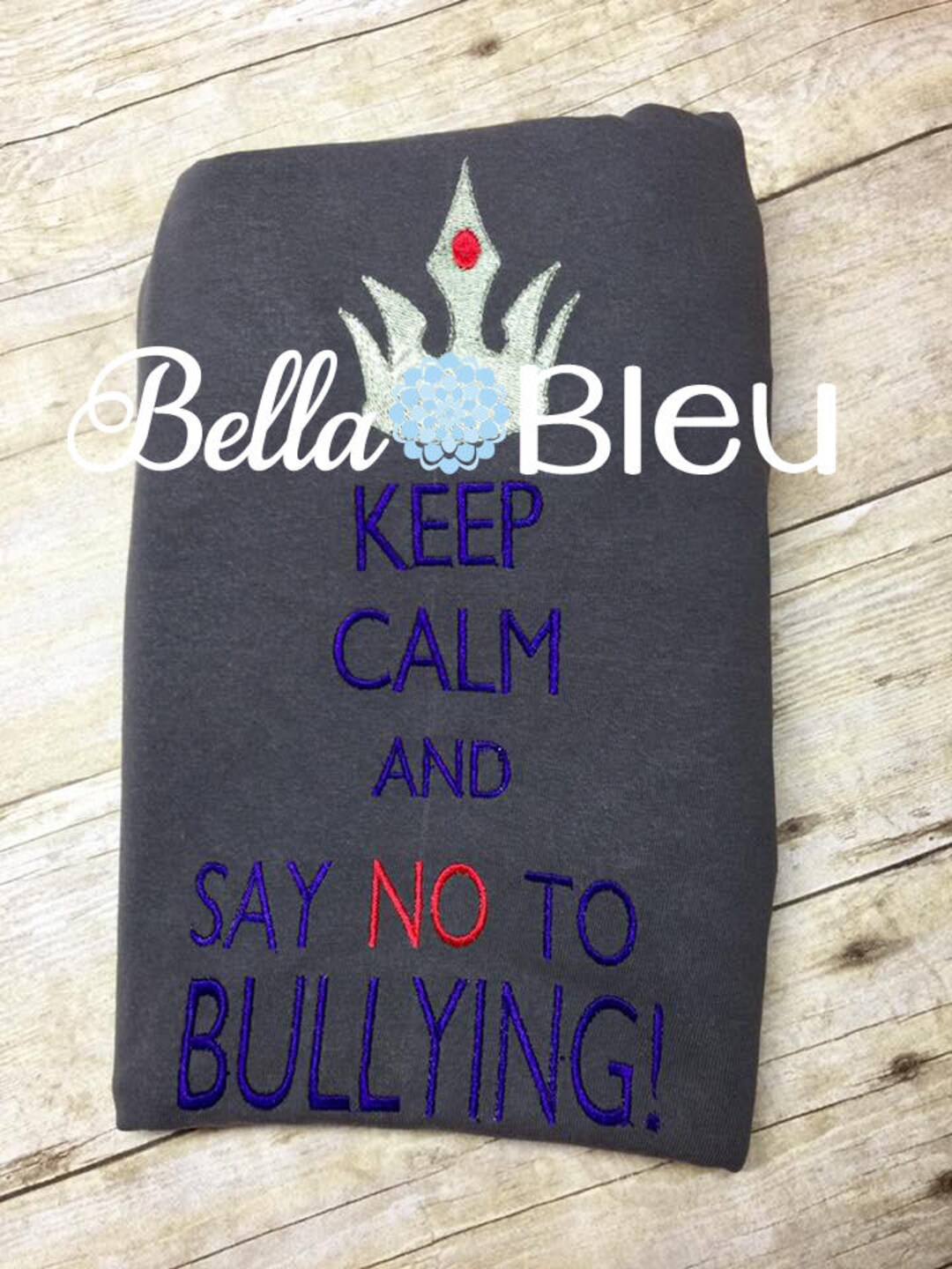 Keep Calm and Say No to Bullying Saying Machine Embroidery Design - Etsy