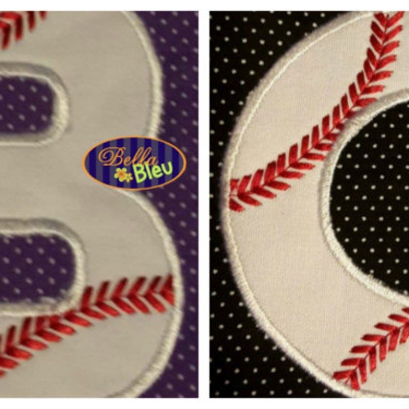 Applique Baseball - Etsy