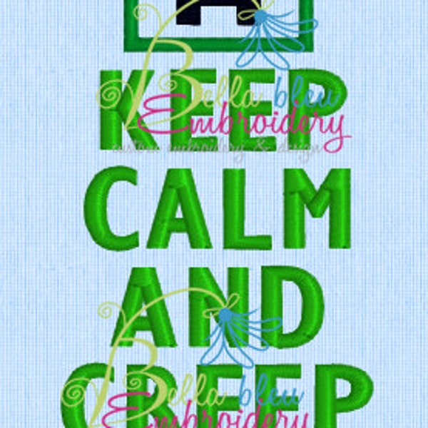 Keep Calm Embroidery - Etsy