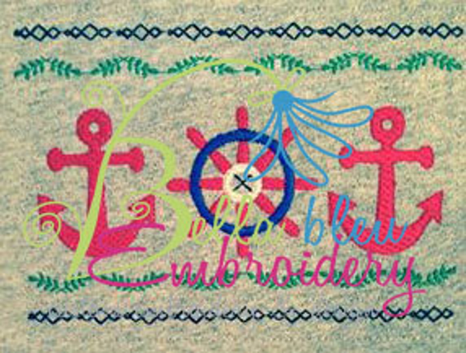 Faux Smocking Smock Smocked Nautiful Anchor and Wheel Machine - Etsy