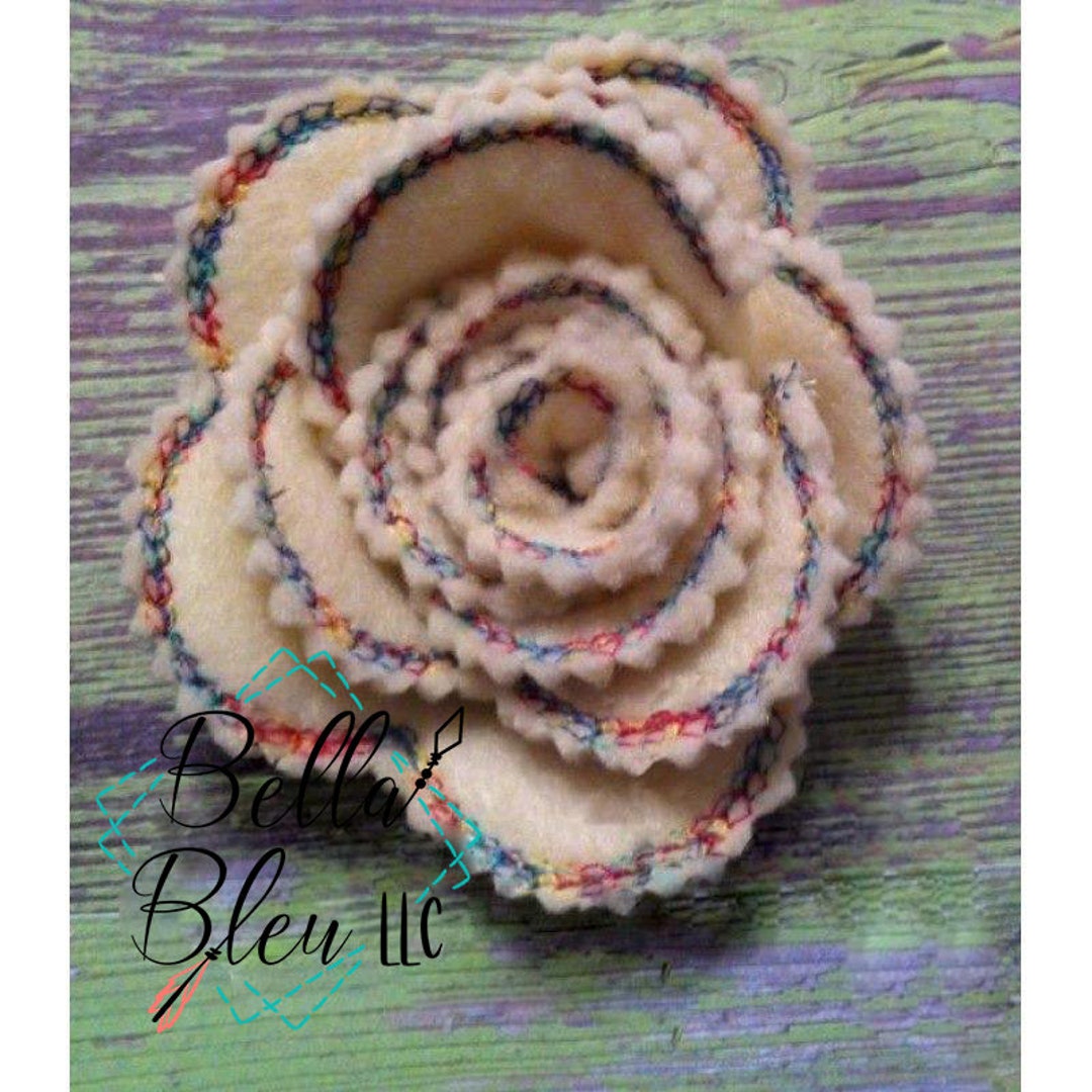 ITH Flower Design - 3D Floral Flower - Embroidery Design - in the Hoop ...