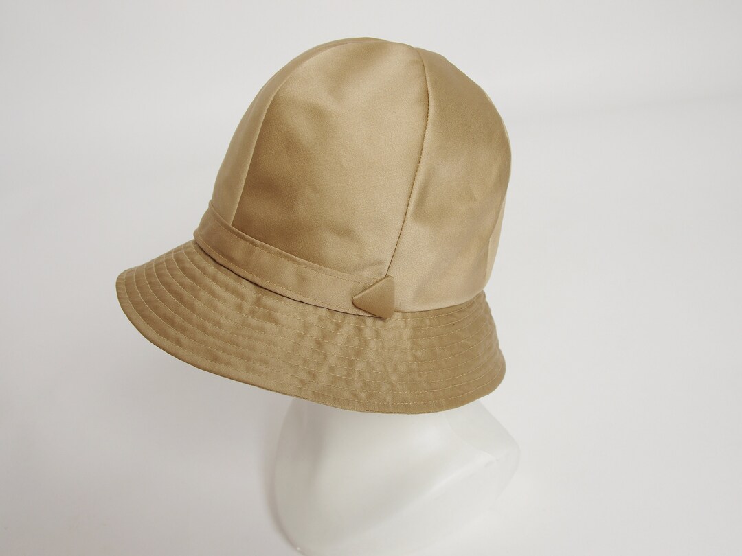 1960s Poplin Mod Bucket Hat Gogo Six Panel Bucket Hat by Hut - Etsy